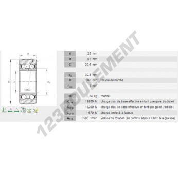 Track roller lr5205-kddu-ina - 25x62x20.6 mm | 123bearing